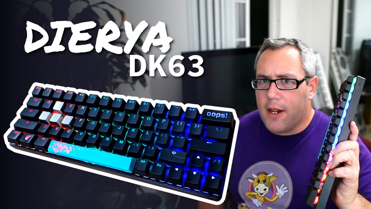 BEST BUDGET 60% MECHANICAL KEYBOARD WITH RGB // DIERYA DK63 - YouTube