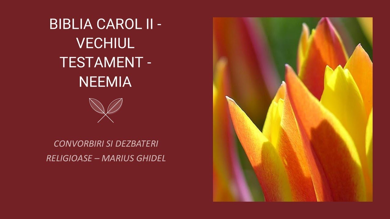BIBLIA CAROL II - VECHIUL TESTAMENT - NEEMIA - YouTube