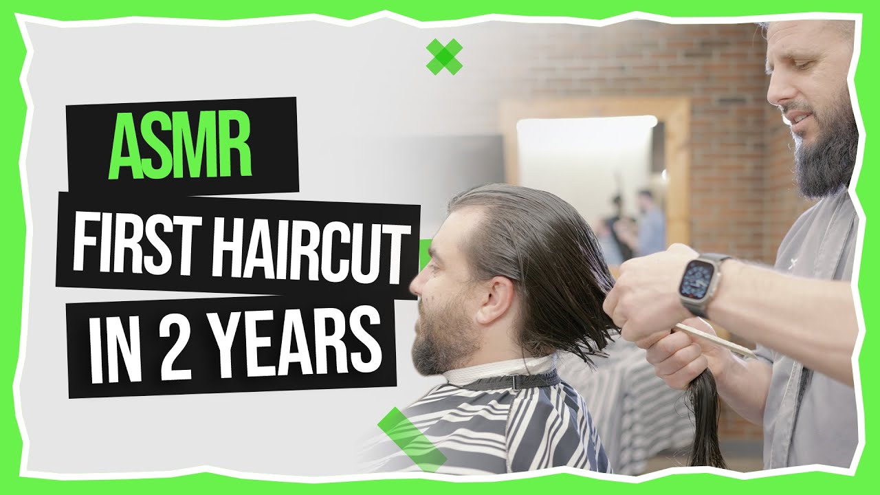 ASMR MC Barber - First Haircut in 2 Years! Hair Transformation - YouTube