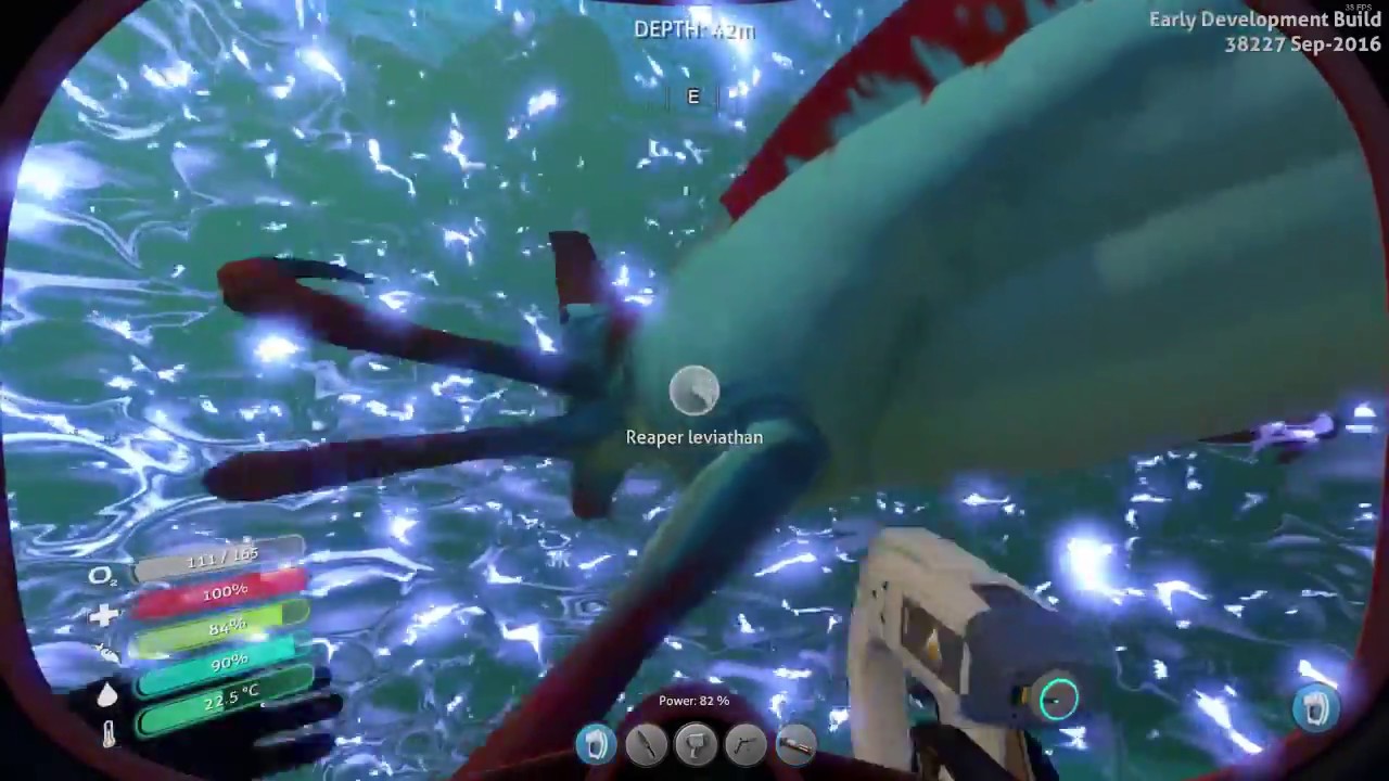 Subnautica - Scanning a Reaper Leviathan - YouTube