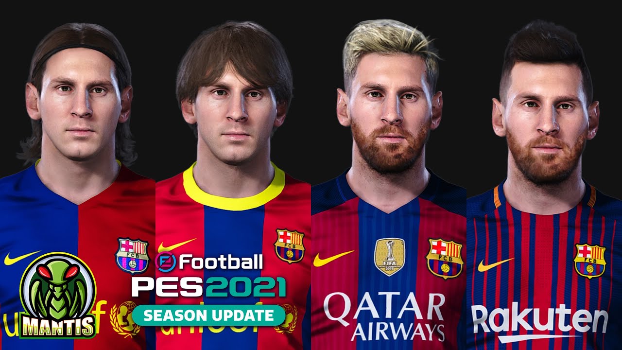 SuperPack Faces Lionel Messi 2004-2021 for PES 2021 PC [ONLY PC/SOLO PC ...