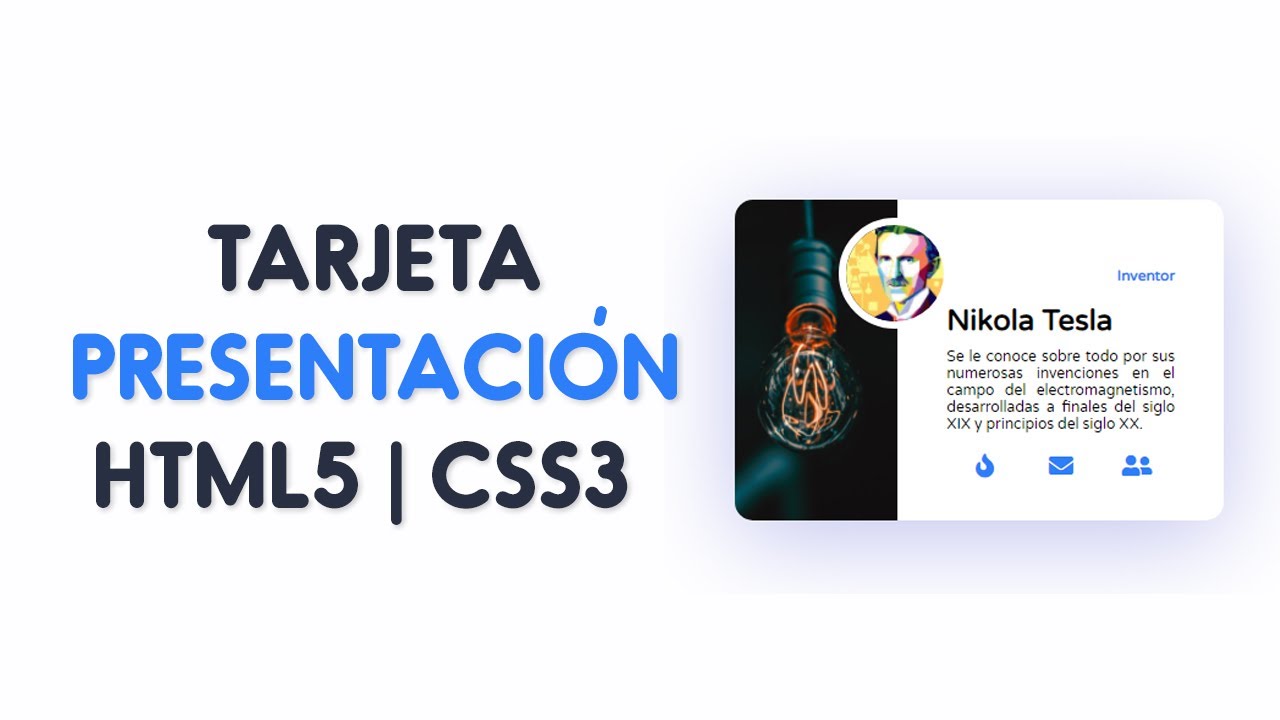 Tarjeta de Presentación HTML & CSS | Jocker Code - YouTube