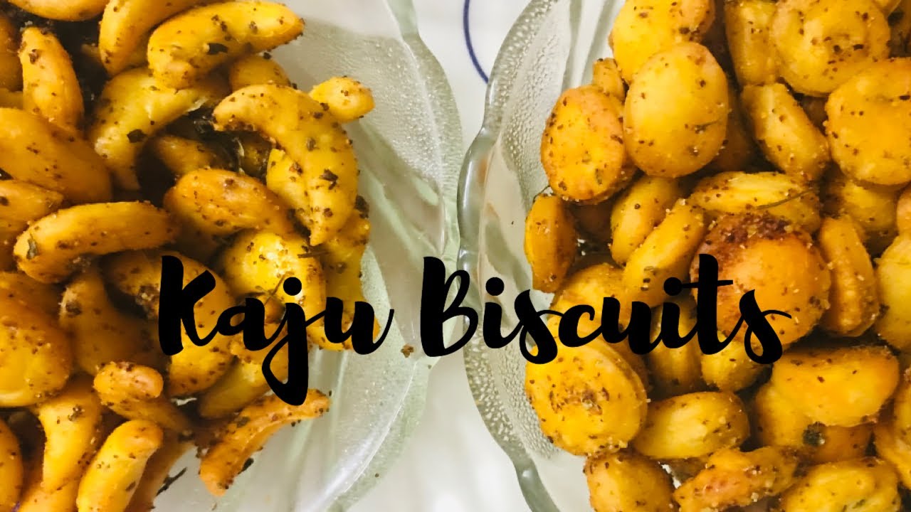 Kaju Shaped Biscuits | Easy 10 mins snacks - YouTube