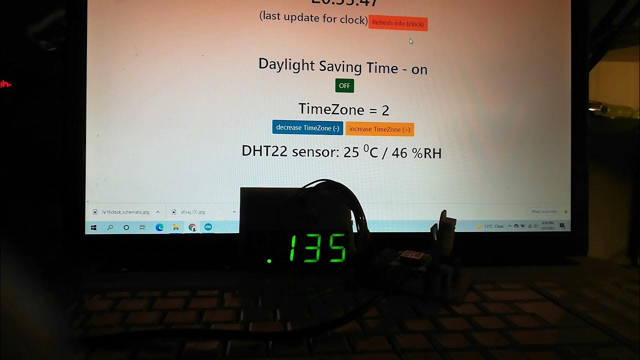 NTP clock on multiplexed 7-segment led display (4) - YouTube