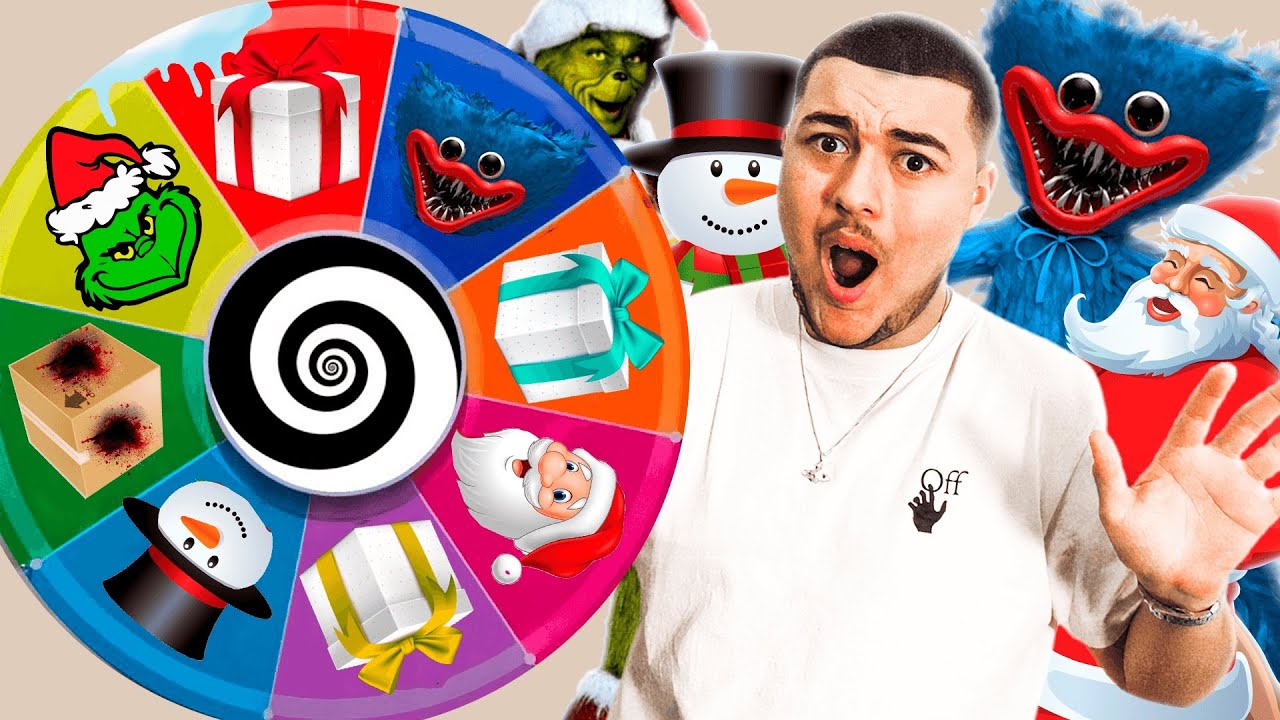 JE TOURNE LA ROULETTE DES CADEAUX DE NOËL DANS LA VRAIE VIE ! Le Grinch ...