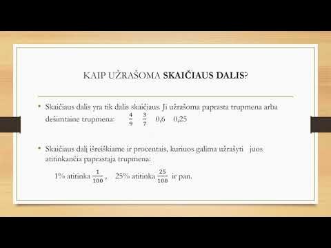 5 pamoka Skaičiaus dalies apskaičiavimas (Matematika 6 klasė) - YouTube
