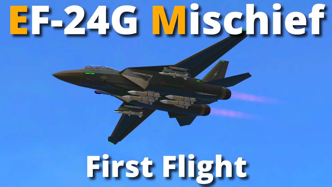 VTOL VR - EF-24G Mischief First Flight - YouTube