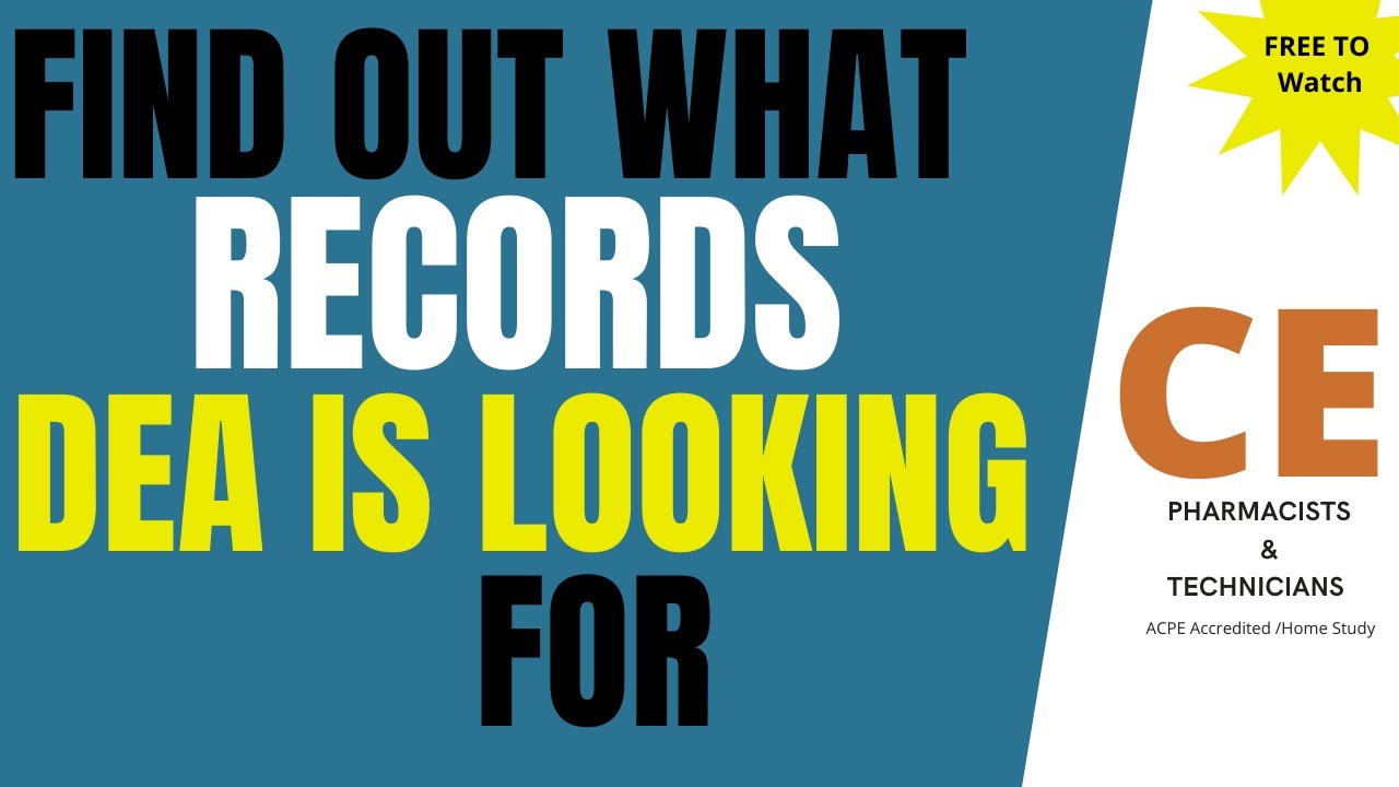 How to Survive a DEA Inspection Series: DEA Inspection, Preparation ...