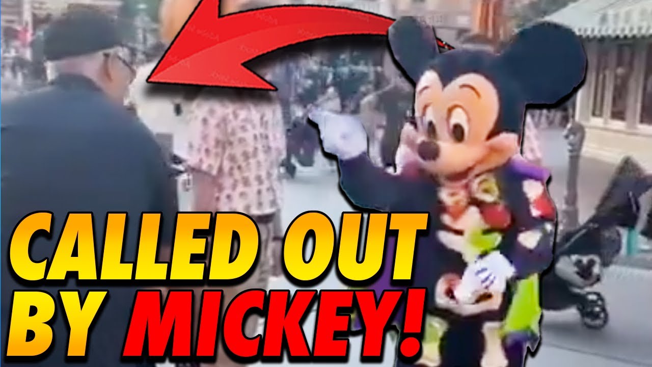 WATCH: Mickey Mouse HIMSELF Shames Negligent Parent At Disneyland - YouTube