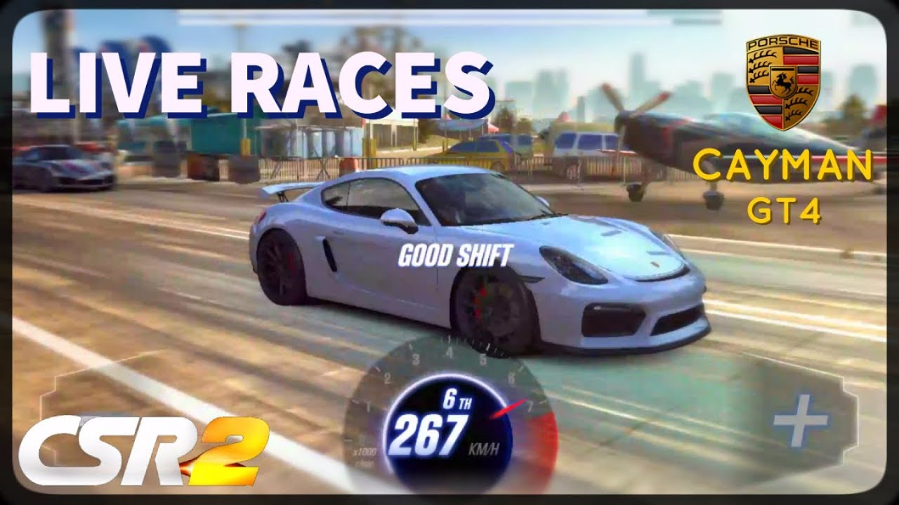 CSR Racing 2 - Porsche Cayman GT4 - Tune and live races - YouTube