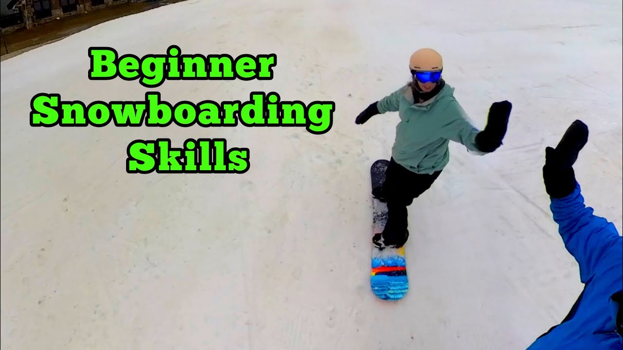Beginner Snowboard Progression | C turns, falling lead, S turns - YouTube