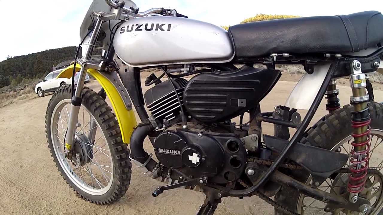 1975 TS100 w/RT (Genuine Suzuki Racing and Tuning Kit) Package - YouTube
