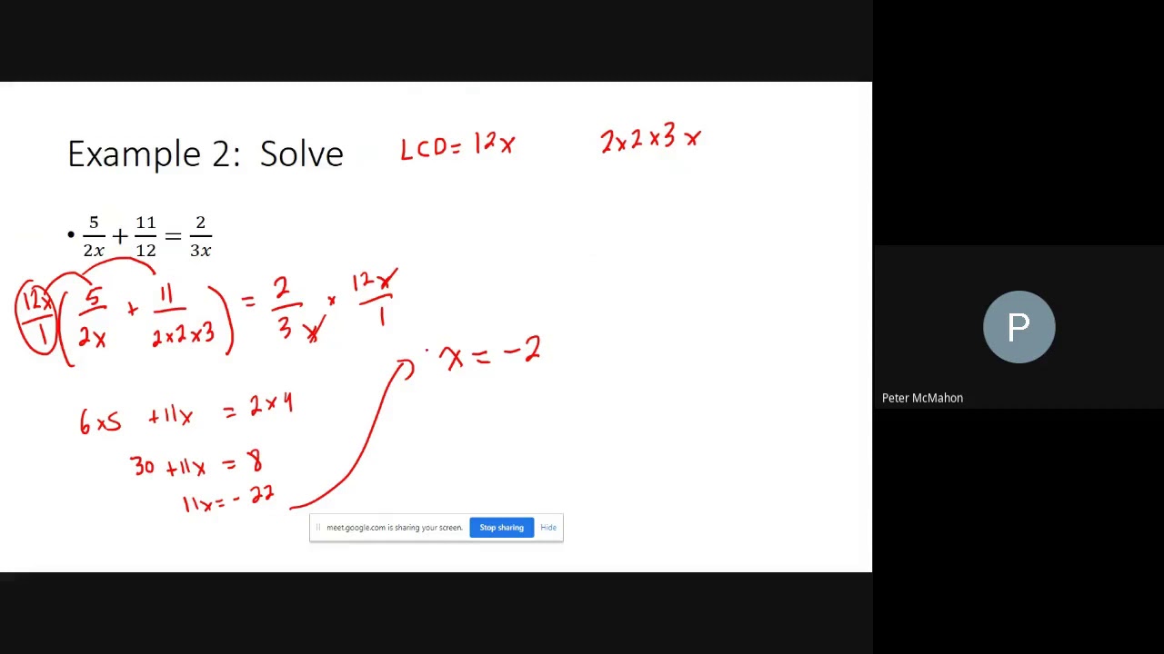 Solving Rational Equations - YouTube
