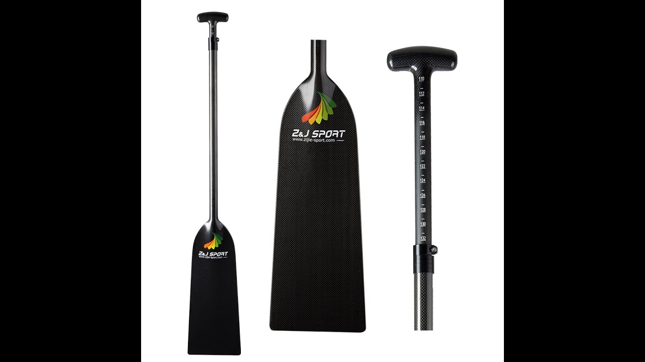 ZJ IDBF Approved Adjustable Carbon Dragon Boat Paddle (ADDP)new - YouTube