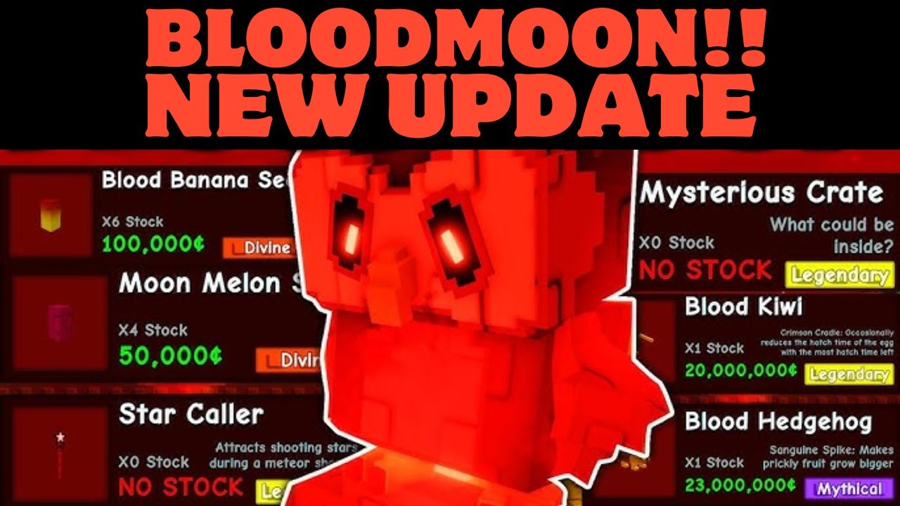 NEW **BLOODMOON** EVENT COMING TO GROW A GARDEN ROBLOX - YouTube