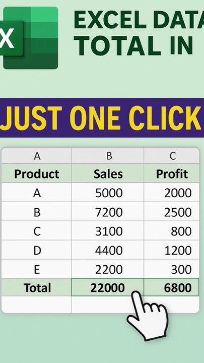 Amezing Excel Total Trick 😱🤯 #shorts #excel #tutorial #183 - YouTube