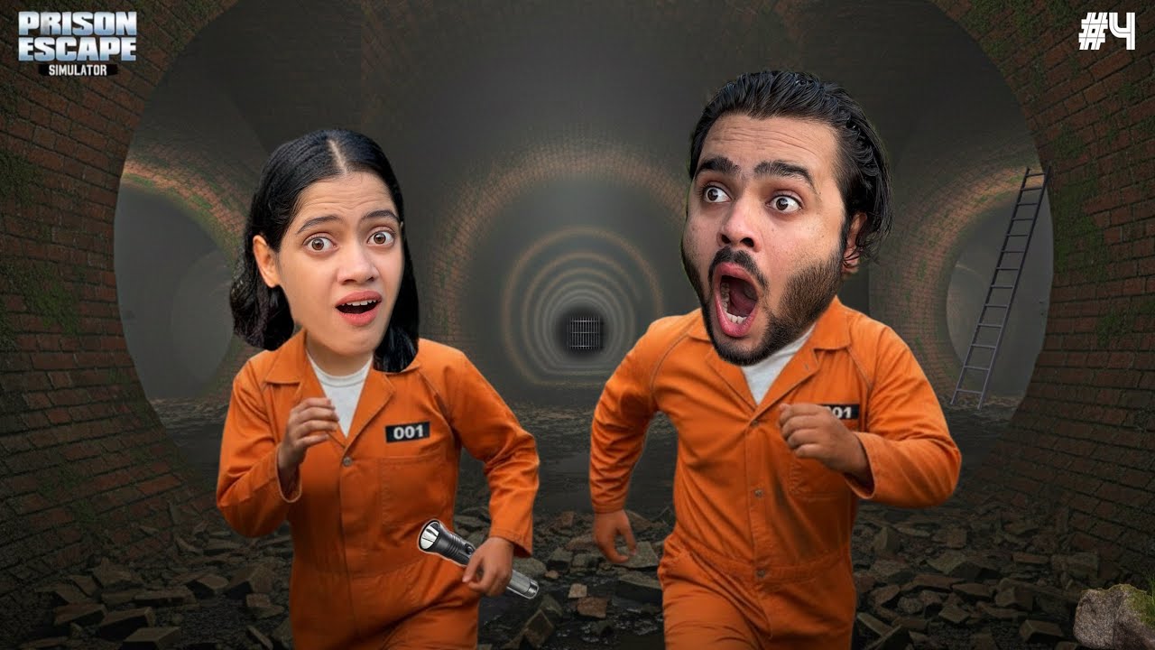 Escaping JAIL Through HIDDEN DARK TUNNEL ! PRISON ESCAPE | Part 4 - YouTube