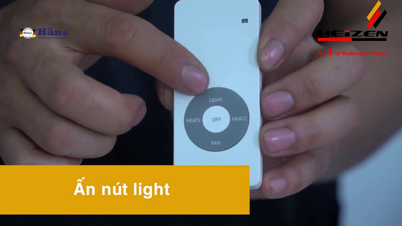Hướng dẫn cách đồng bộ điều khiển đèn sưởi âm trần Heizen model HE9 ...