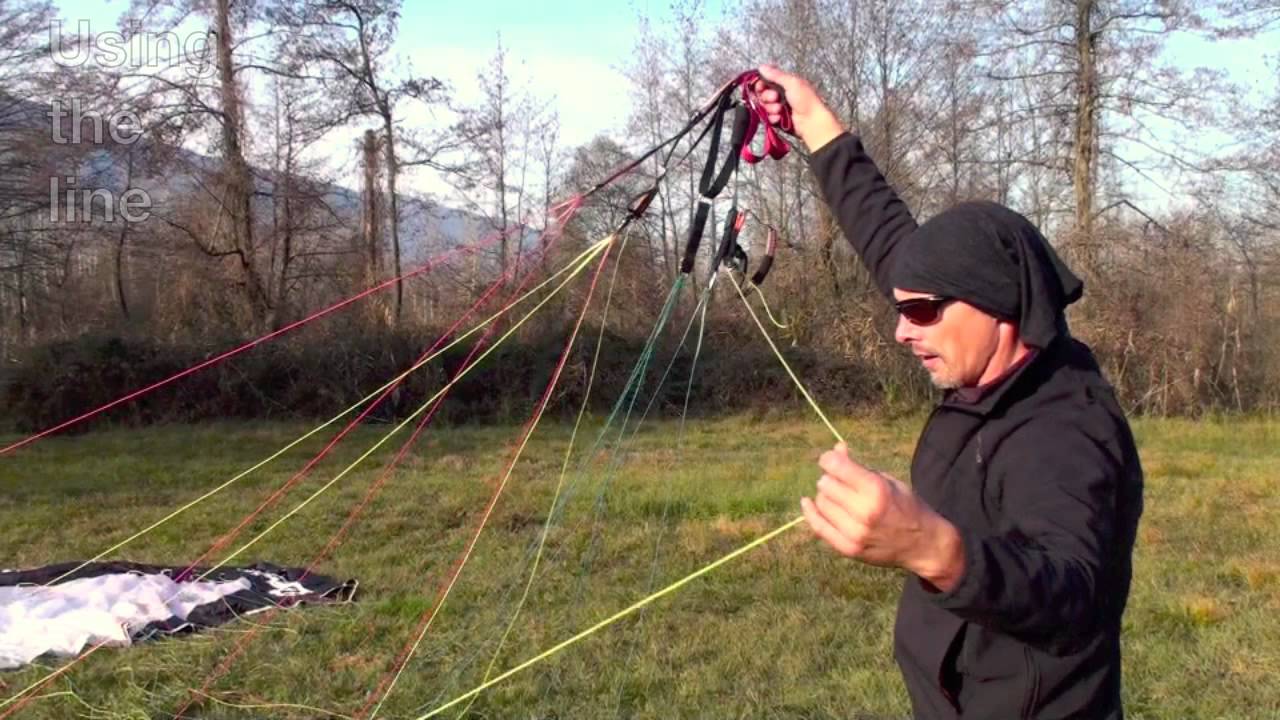 How to lay out a wing; forward and reverse launch. - YouTube