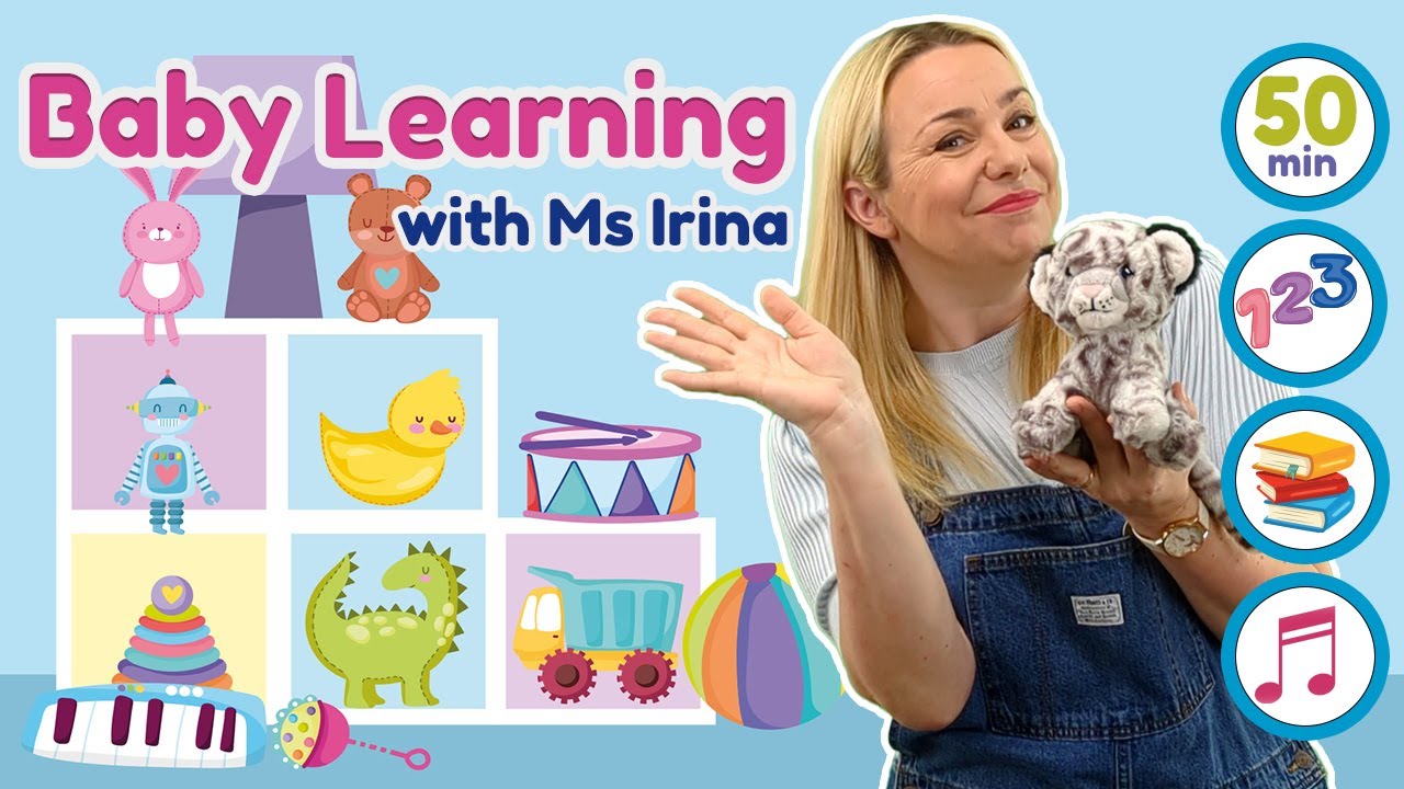 Baby Learning | Learn To Talk | First Words | Speech | Nursery Rhymes ...