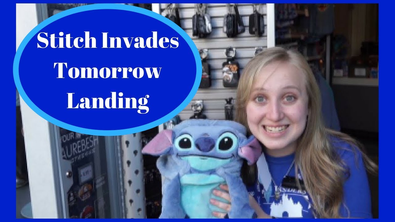 Stitch Invades Tomorrow Landing [New Merchandise] 2018 - YouTube