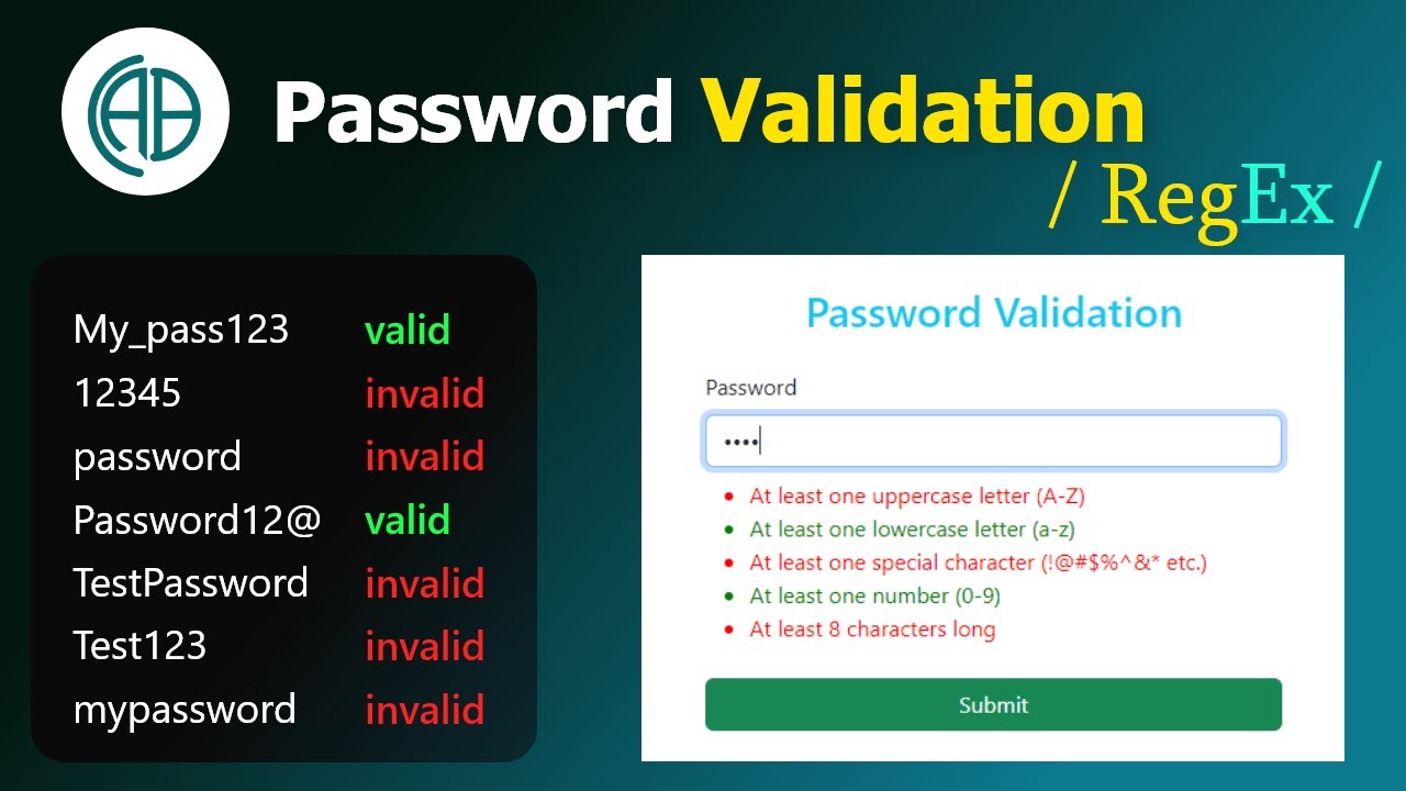 How To Add Password Validation With Regex In Laravel Step By Step 1117