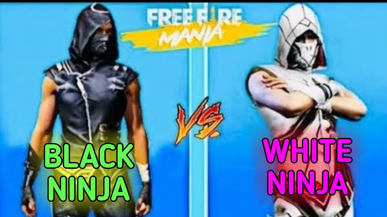 White Ninja Bundle Vs Black Ninja Bundle || Garena Free Fire || 1 vs 1 ...