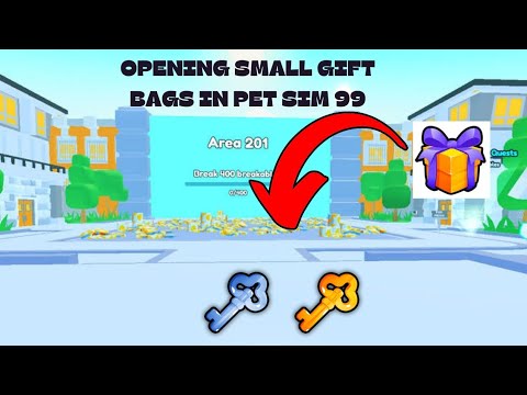 OPENING SMALL GIFT BAGS IN PET SIM 99!!!!!!! - YouTube
