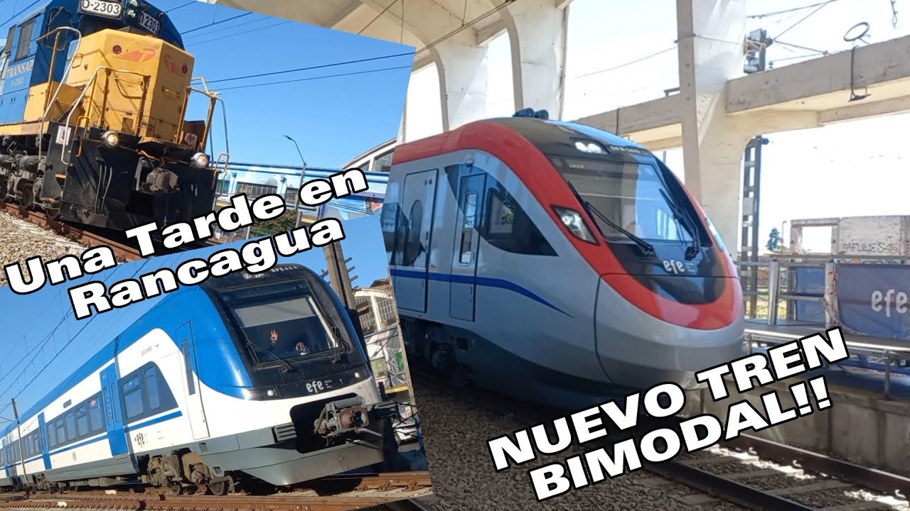 EL TREN MAS RÁPIDO DE SUDAMERICA / Tarde de Trenes en Rancagua - YouTube