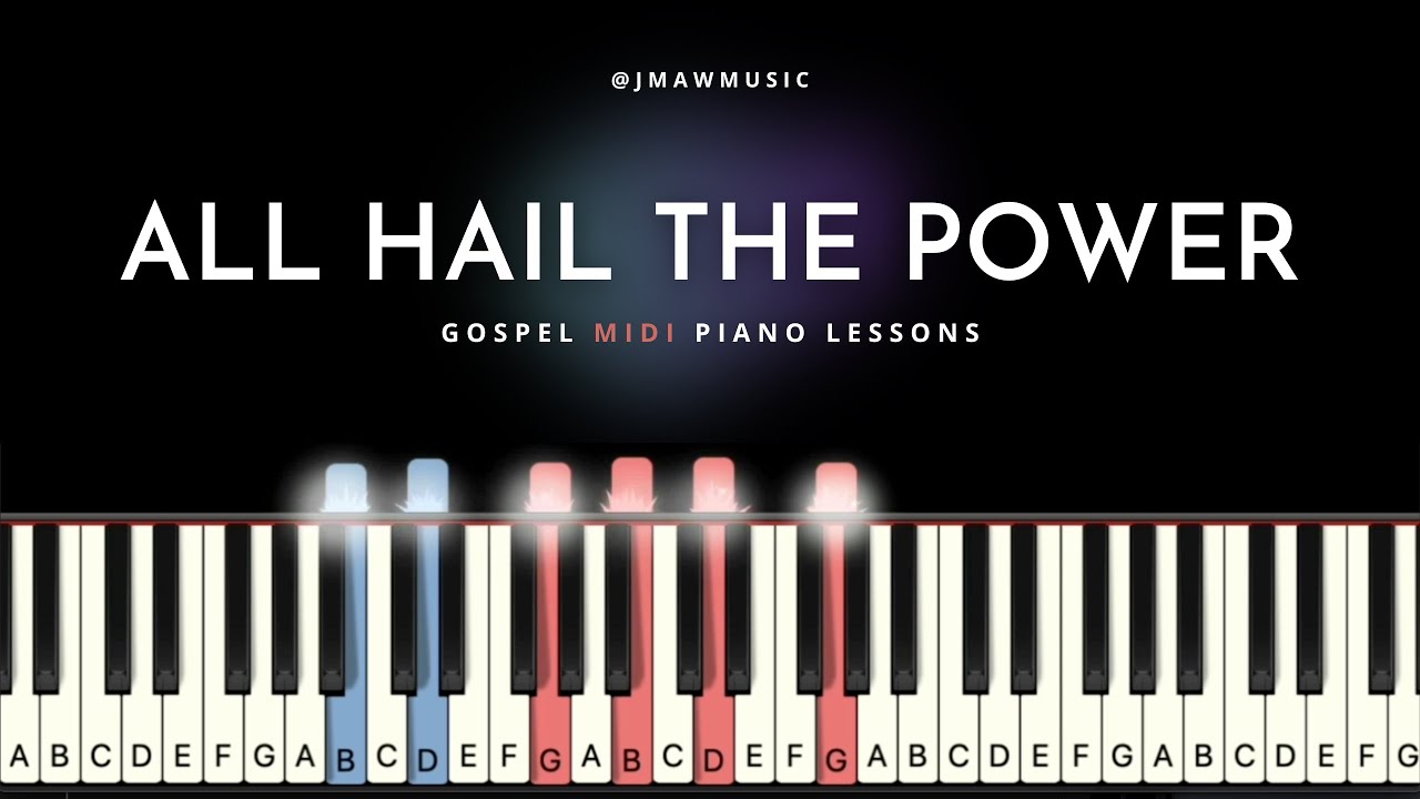 All Hail The Power | Easy Piano Tutorial (Lyrics, MIDI file & Sheet ...