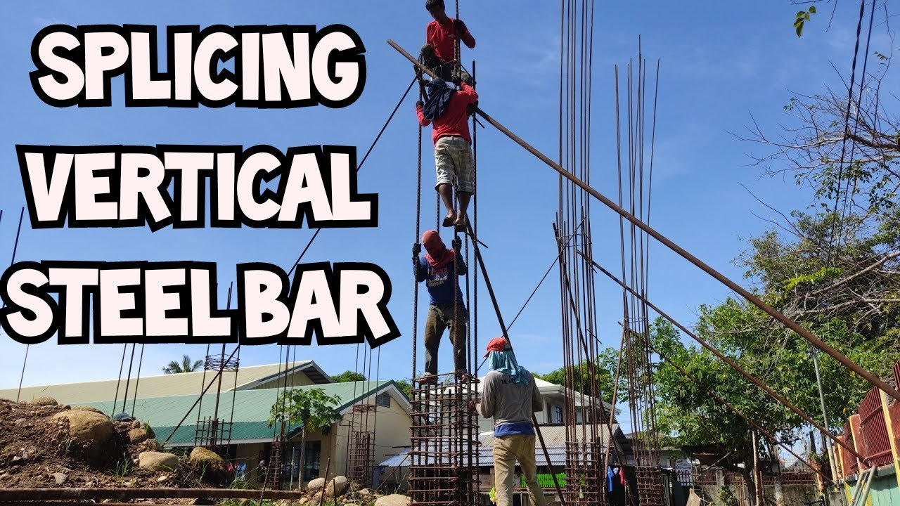 Column Vertical Steel Bar Splicing - YouTube