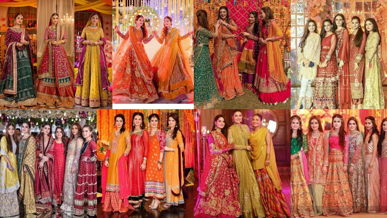 Bride sister's wedding party Mehndi Ubton Colourfull and colour ...