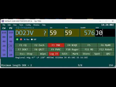 N3QE Worked All Germany WAG with Tina operating - YouTube