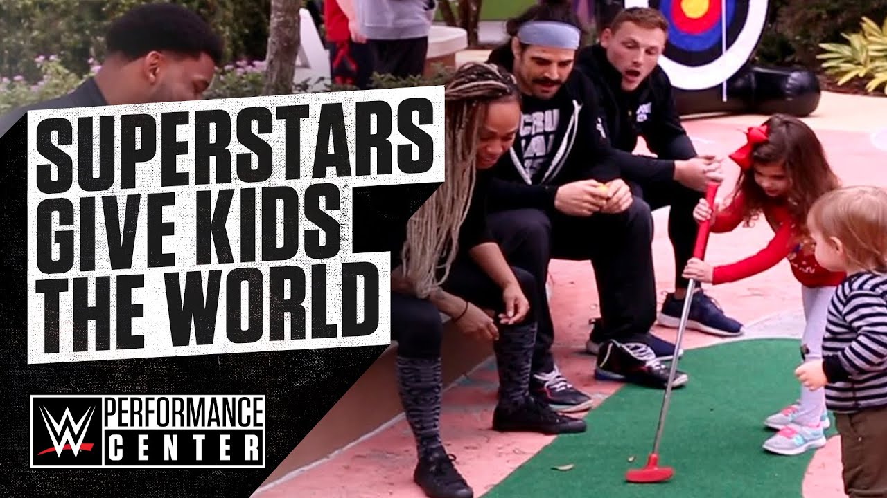 NXT Superstars "GIVE KIDS THE WORLD" - YouTube