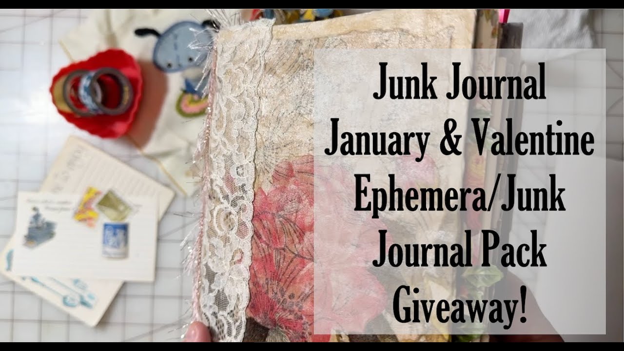 Junk Journal January + Valentine Ephemera and Junk Journal Pack ...
