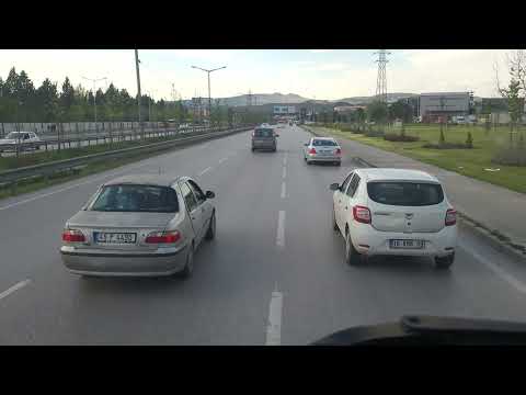 Bursa şehir içinden başlayıp Uluabat arası yol manzarası
