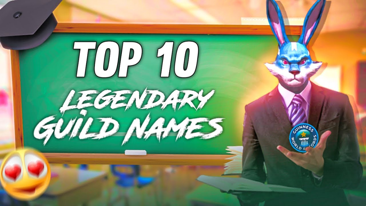 Top 10 Legendary Guild Names For Free Fire | Top 10 Pro And Unique ...