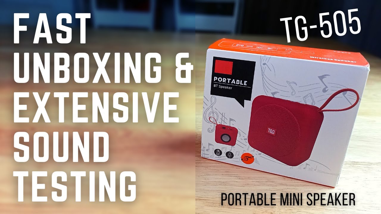 T&G TG-505 | Extensive BASS Testing and Fast Unboxing - YouTube
