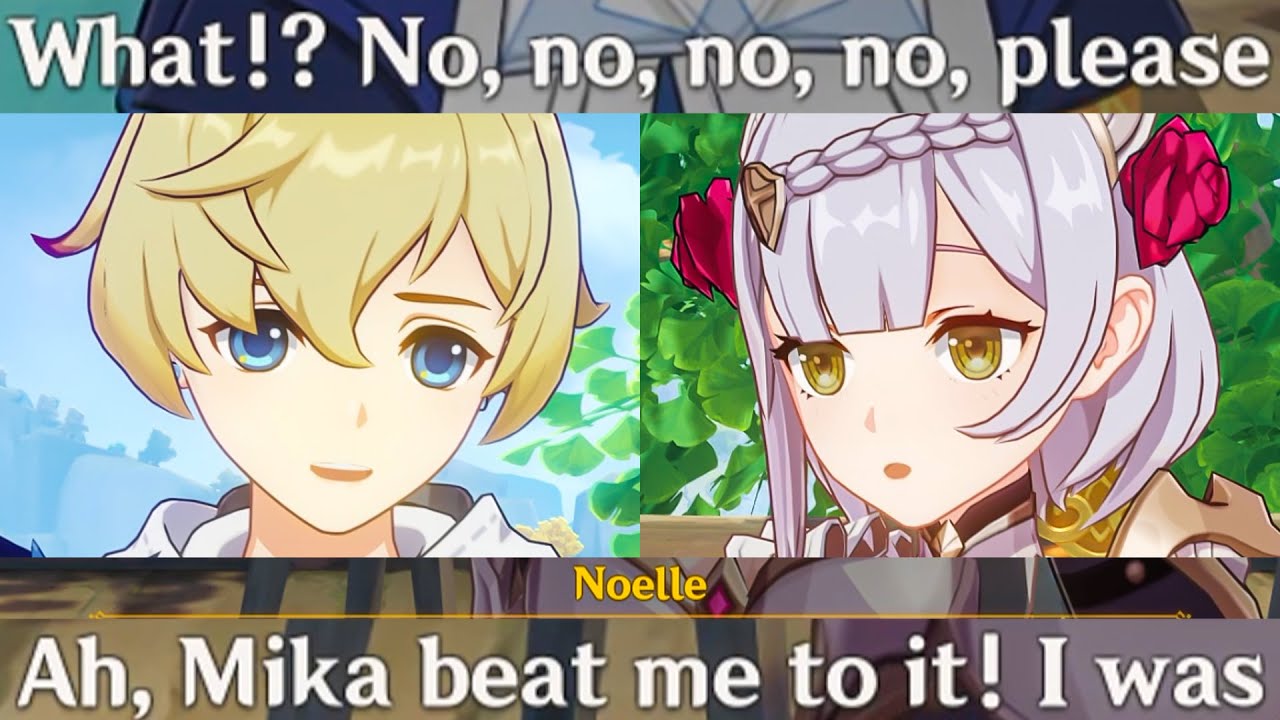 New Mika And Noelle In Liyue Cutscene Genshin Impact Youtube
