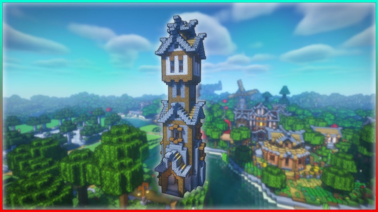 🏯 CÓMO CONSTRUIR UNA TORRE DE VIGILANCIA 🏯 | MINECRAFT 1.19 - VARTIAN ...