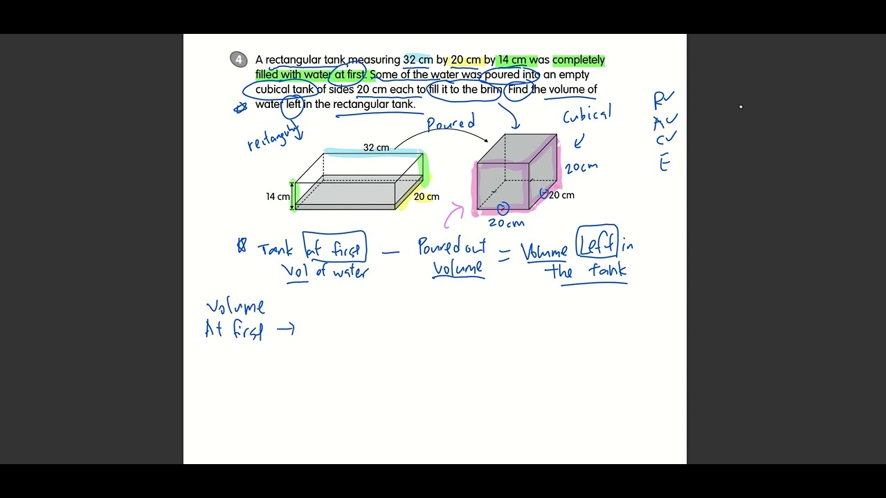 5A WB Pg 158 L2 Q4 Chap 5 Volume Word Problems - YouTube