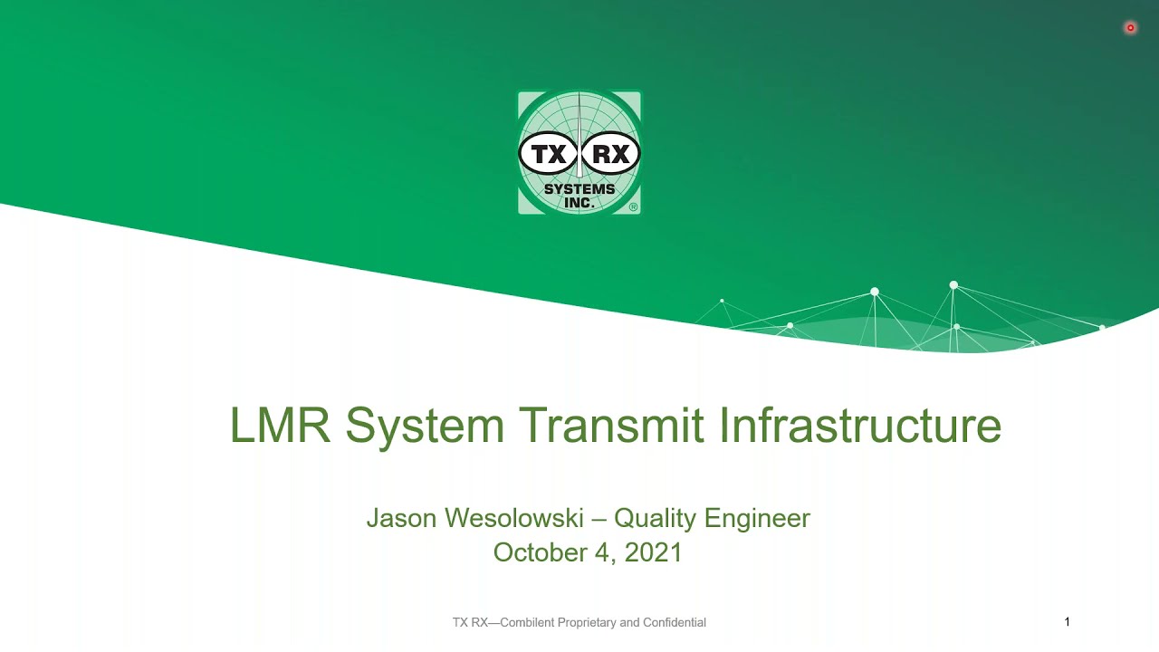 TX RX Webinar #7: LMR System Transmit Infrastructure - YouTube