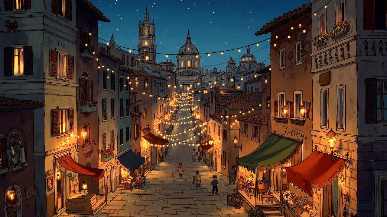 calm summer night with 1950's oldies playing in another room (relax ...