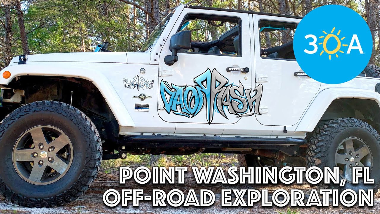 Jeep Exploring 30A, Point Washington Florida - YouTube