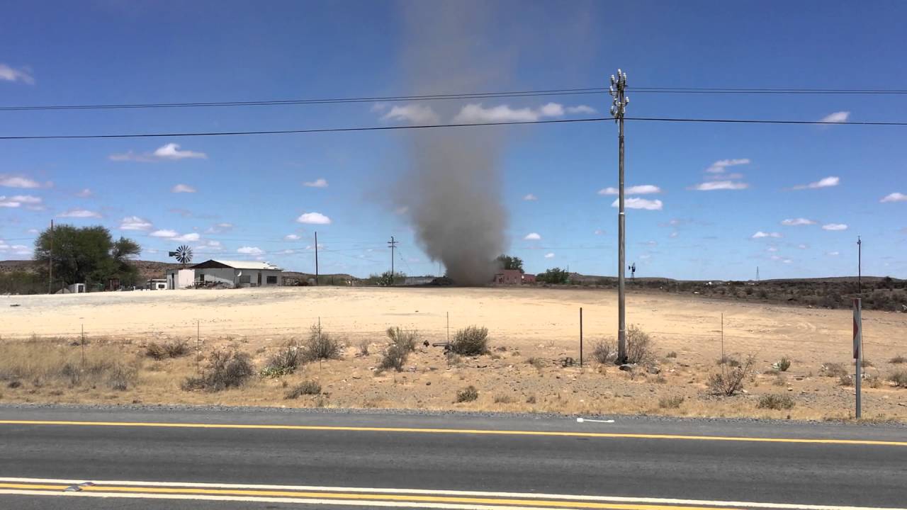 Beautiful Mini Tornado or Dust Devil in the Karoo, South Africa - YouTube