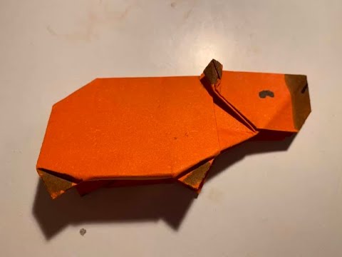 How to fold an origami capybara (Simple guide) - YouTube