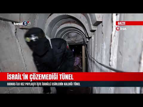 İsrail'in Çözemediği Tünel | Hamas İlk Kez Paylaştı | İşte İsrailli Esirlerin Kaldığı Tünel