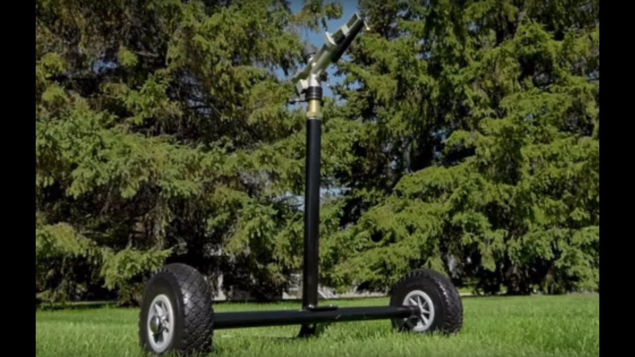 Strongway Wheeled Sprinkler - 1in. Sprinkler Head with 3 Nozzles, 8in ...