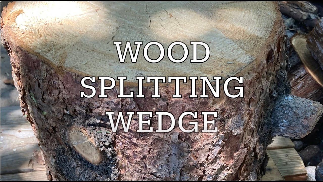 Using a Wood Splitting Wedge - YouTube