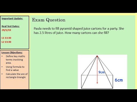 Area & Perimeter Exam Questions Revise For Your Level 2 Functional ...